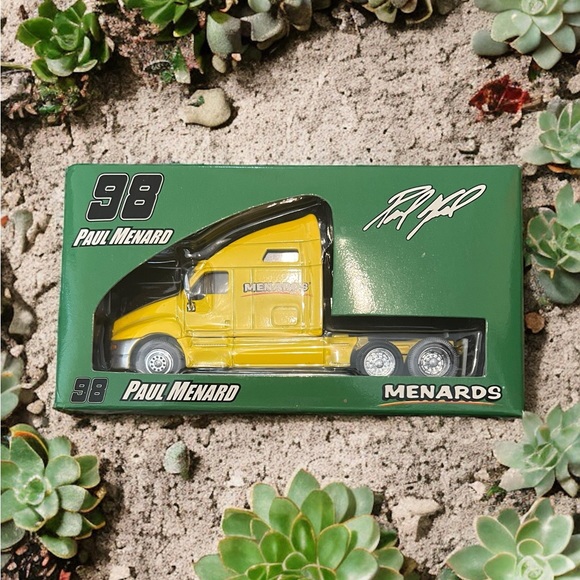Menards | Accents | Menards Paul Menard Yellow Semi Truck Die Cast ...